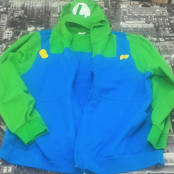 Nintendo | Jackets & Coats | Nintendo Green And Blue Puffer Jacket ...
